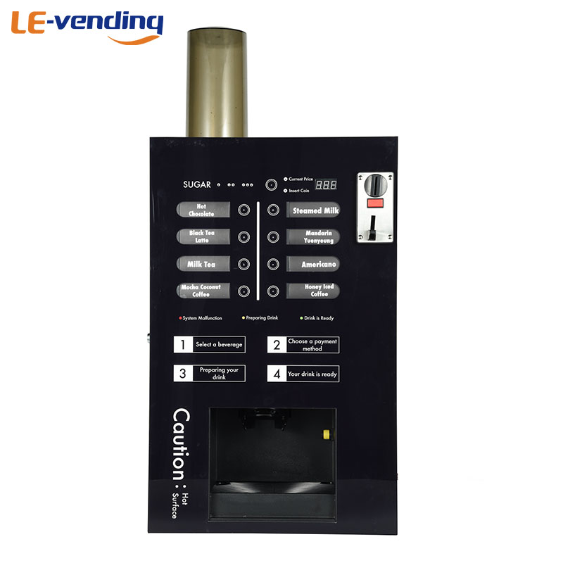 China Coin Operated Fresh Bean to Cup Coffee Vending Machine with Built ...